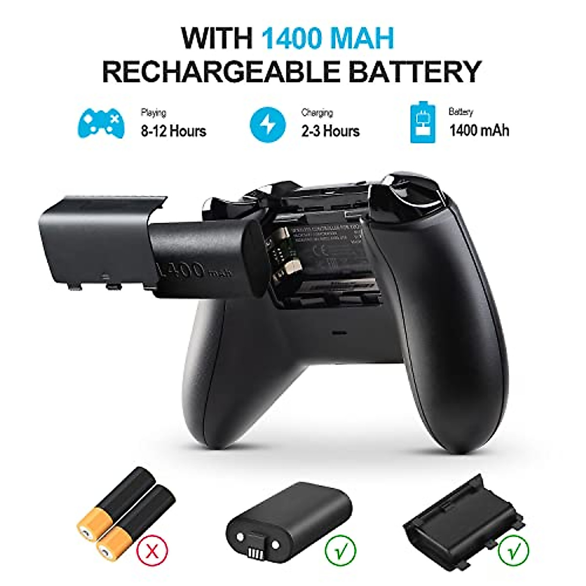 FASIGO Xbox Controller Wireless for Xbox One,Xbox One X|S,Xbox Series X|S, Controller with 3.5mm Headphone Jack