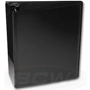 BCW 1-ALB3C-PL-BLK 3 Inch Album - Plain - Black