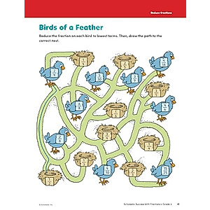 Scholastic Success with Fractions Grade 4 Workbook