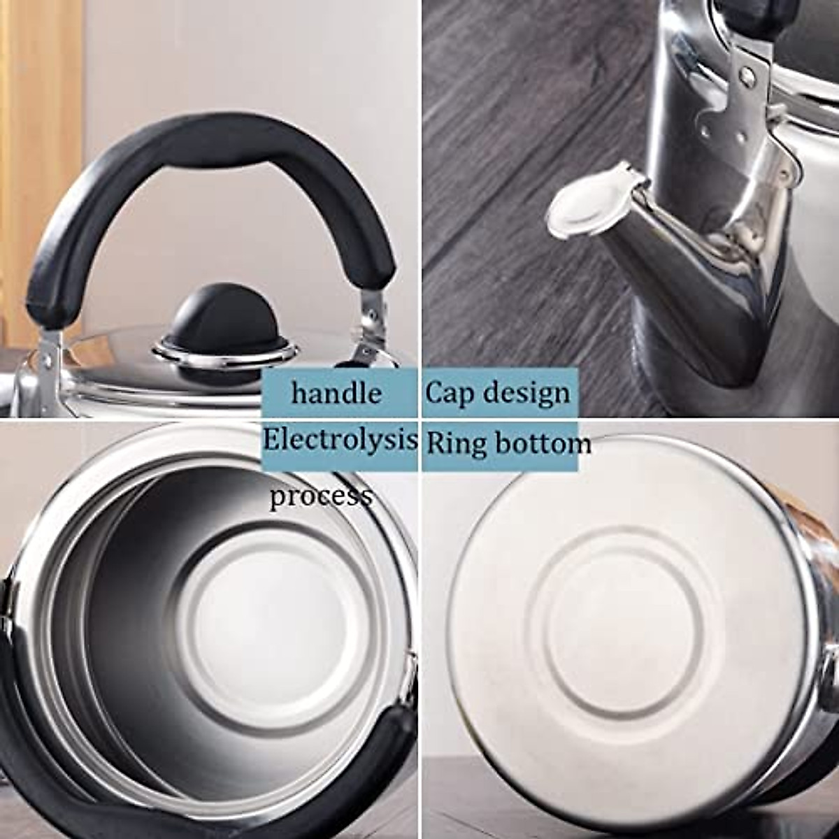 Tea Kettle Stovetop Whistling Tea Kettle Stainless Steel Whistling Tea Kettle Modern Teapot Tea Pot For Stove Top Thicken Stove Top Kettle Tea Kettle for Stove Top