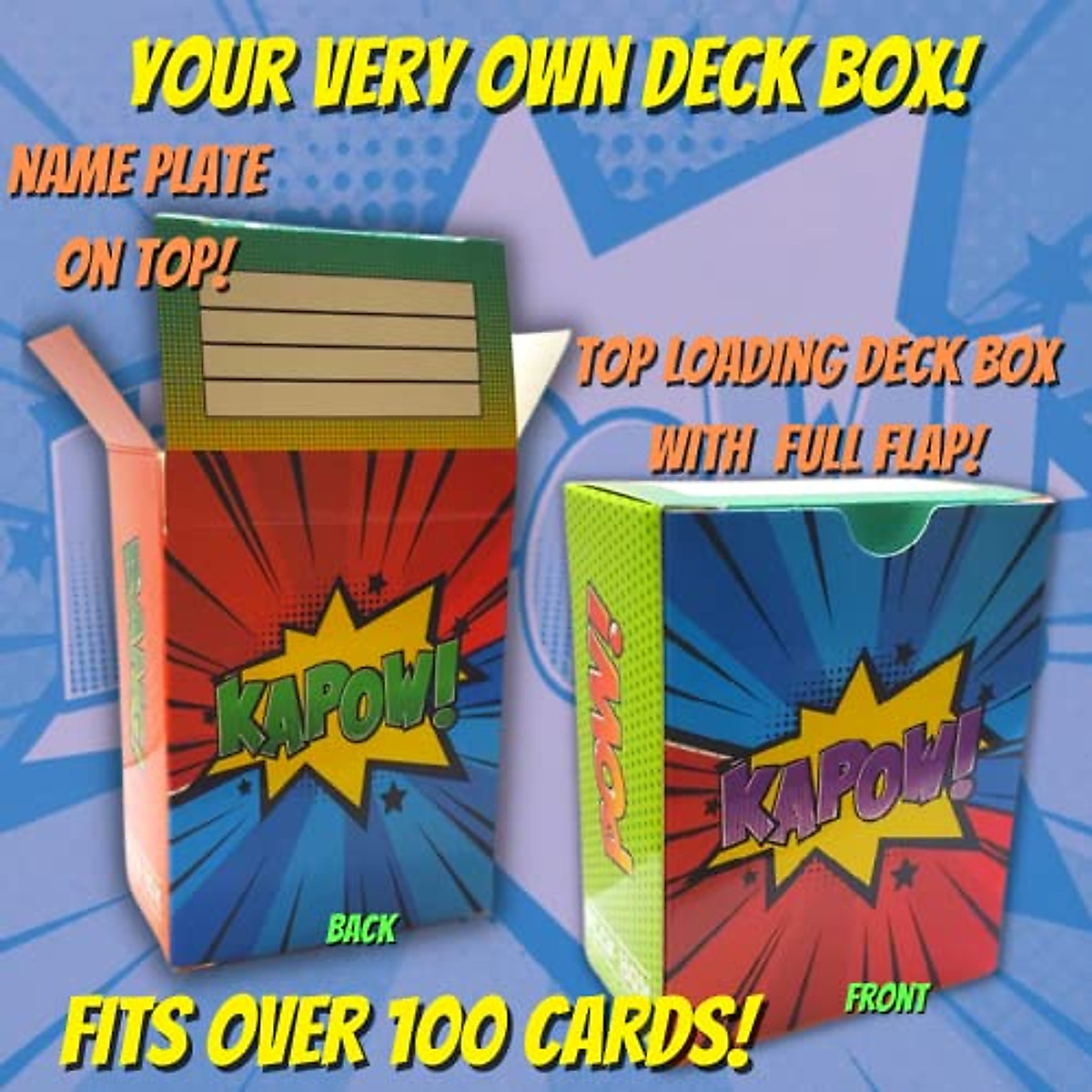 Kapow Cards 5 Ultra Rare Bundle: NO DUPLICATES “EX, GX, V” Includes Collection Deck Box! Compatible with Pokemon Cards