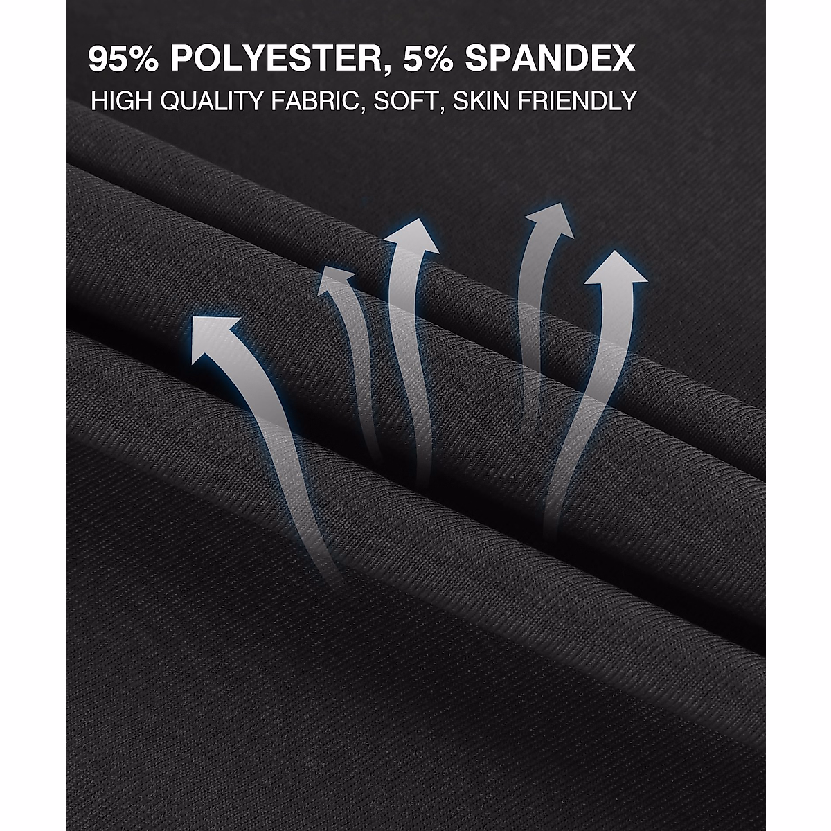 ZITY Golf Polo Shirts for Men Short Sleeve Athletic Tennis T-Shirt Black Blue XL