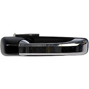 Dorman 81011 Exterior Door Handle Compatible with Select Dodge / Ram Models, Chrome Lever and Black Housing