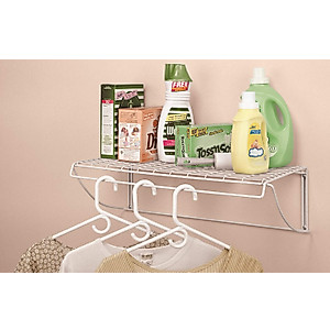 ClosetMaid 8279 24-Inch Wide Laundry Utility Hanger Shelf , White