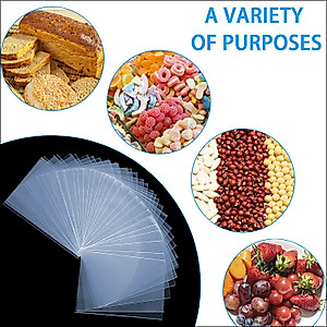 50 Pcs 14x18 inch Cellophane Wrap Cello Cellophane Treat Bags Clear Flat for Gift Wrapping, Bakery, Cookie, Candies, Dessert, Baskets Packaging with Color Twist Ties