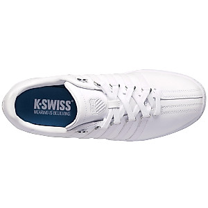 K-Swiss Women's Classic VN Leather Sneaker, White/White, 9.5 M