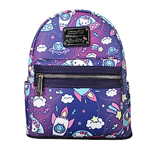 Loungefly Hello Kitty Spaceships Print Mini Backpack Standard