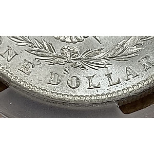 1880 S Morgan silver dollar, blast white VAM 63A, die gouge over A in DOLLAR VAM 11 $1 MS63 PCGS