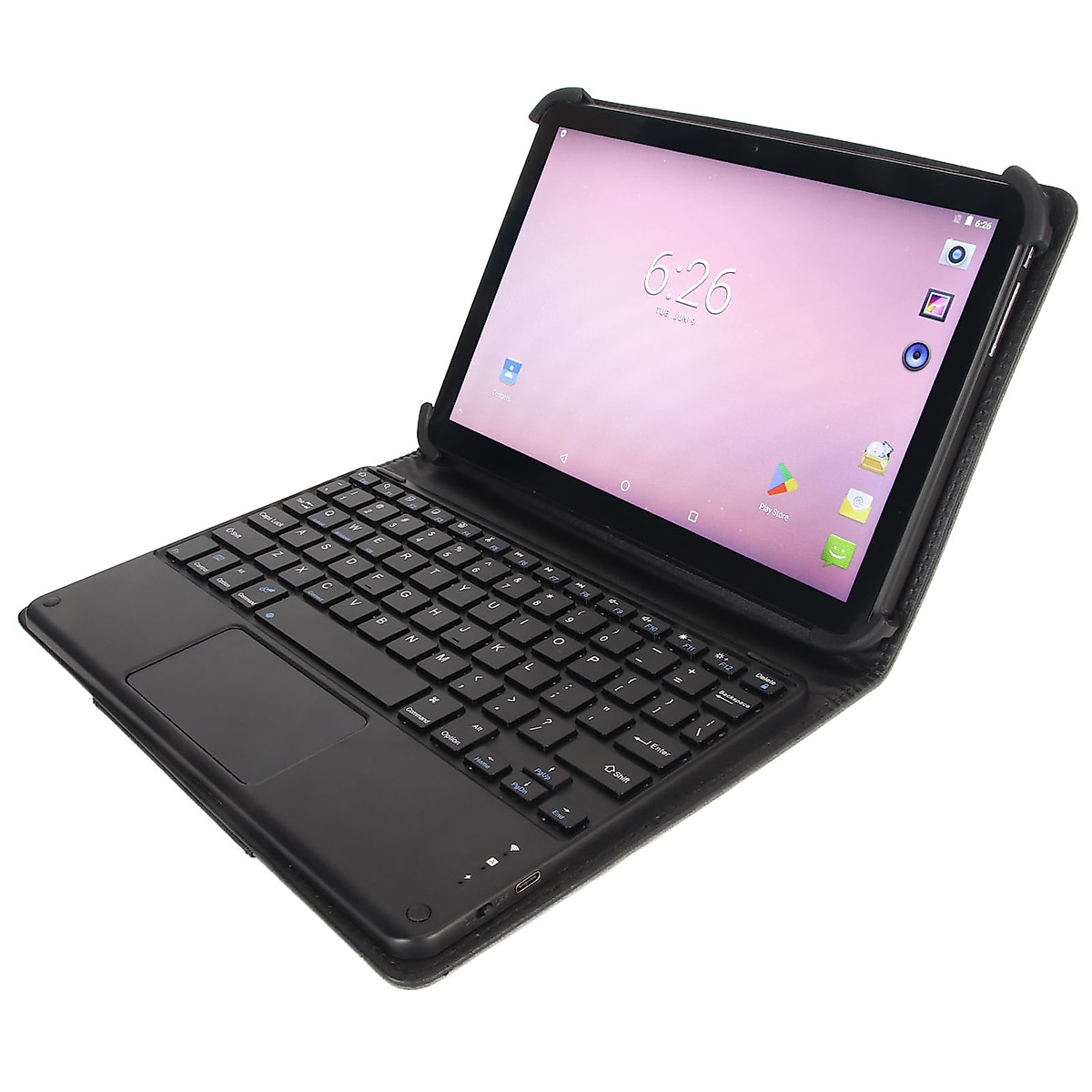 DAUERHAFT 2 in 1 Tablet, FHD Screen 100-240V 7000mAh 8G 256G 4G Network 2 in 1 10.1 Inch Tablet 5.0 for Office (US Plug)