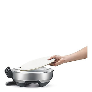 Brevile Pizza Maker, 19.5 x 12.6 x 19.2 inches, Silver