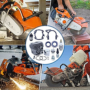 AUMEL 50mm Cylinder Piston Gaskets Kit for Stihl TS410 TS420 TS 410 420 Cut-Off Saw Replace 4238 020 1202.