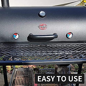 MEASUREMAN 3 Inch Barbecue Thermometer, BBQ Smoker, Grill Thermometer