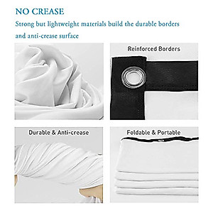 IGREAT 200 inch Portable Outdoor Projector Screen, 16:9 Folding HD Big Size Movie Screen for Home Theater Office Presentation