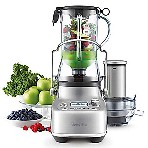 Breville 3X Bluicer Pro Blender & Juicer, Brushed Stainless Steel, BJB815BSS
