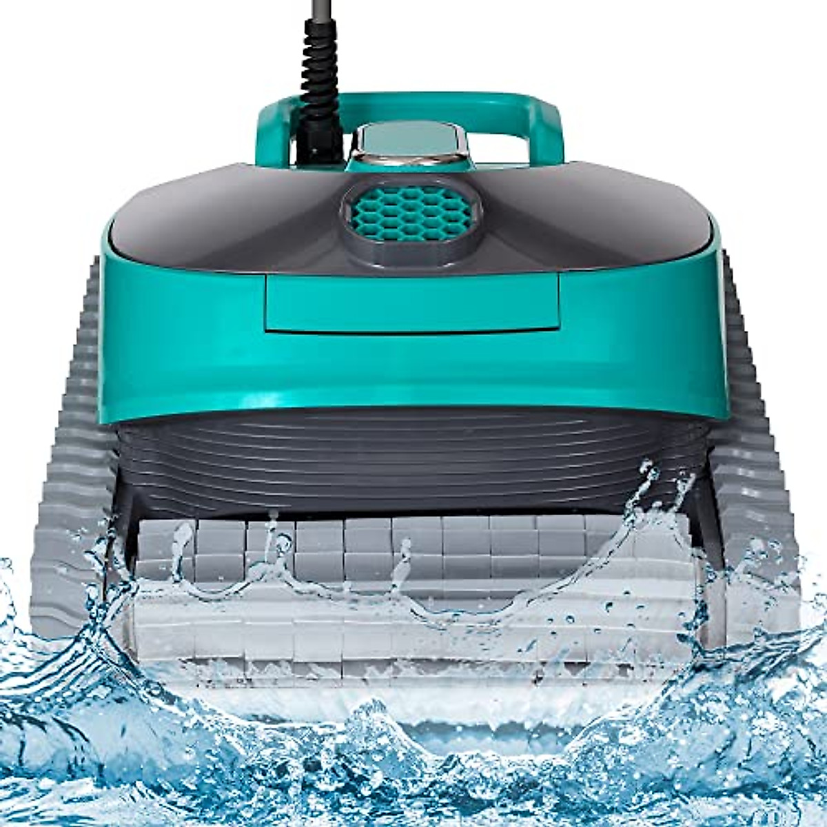SereneLife - Automatic Robot Pool Cleaner, Pool Cleaning Robot with Three Motors, Wall Climbing, Cleans up to 50ft, Traps and Locks in All Sorts of Dirt and Debris