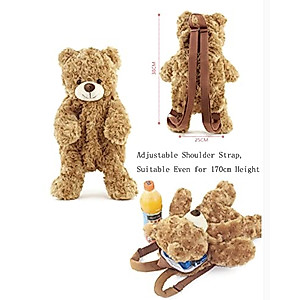 XMiniLife Cute Plush Animal Teddy Bear Rabbit Backpack Bunny Backpack with Adjustable Straps