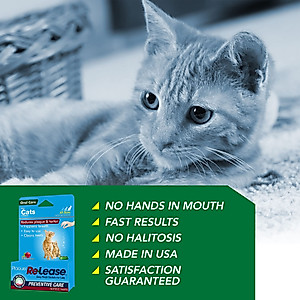 Ramard Plaque Re-Lease for Cats - Teeth Cleaner for Fresh Breath - Mouth Freshener Cat Dental Treat Solution - Pet Health Supplies - Infection & Tooth Plaque Remover