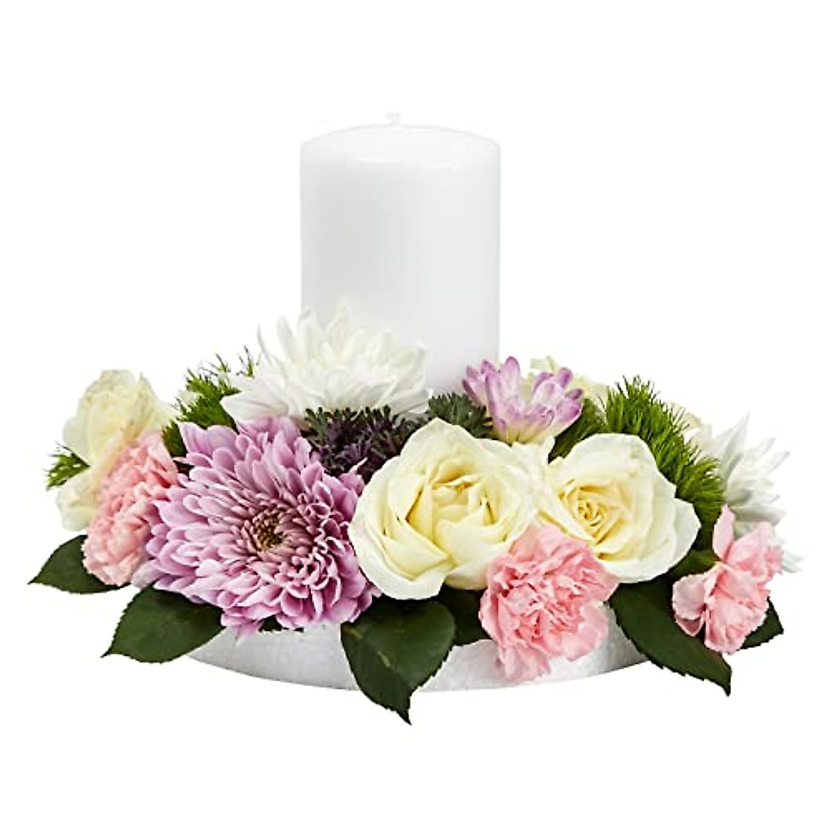 8x8 Inch Round Foam Circles for Crafts and DIY Projects, 1 Inch Thick (White, 6 Pack)