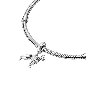 Dog Breeds Memorial 925 Sterling Silver Charm Bead For Pandora & Similar Charm Bracelets or Necklaces (Great Dane)