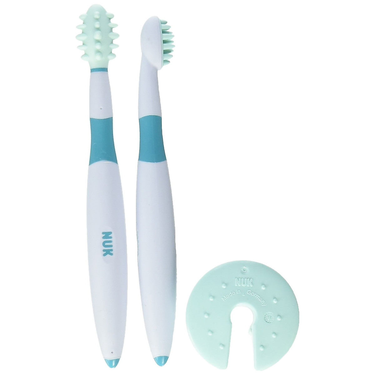 NUK Grins and Giggles Training Toothbrush Set, Blue