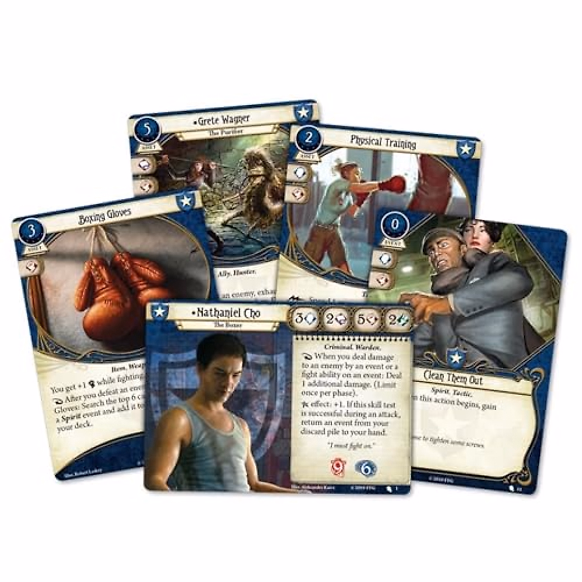 Fantasy Flight Games Arkham Horror The Card Game Nathaniel Cho Starter Deck - Unleash The Fury of a New Investigator! Cooperative Living Card Game, Ages 14+, 1-4 Players, 1-2 Hour Playtime, Made