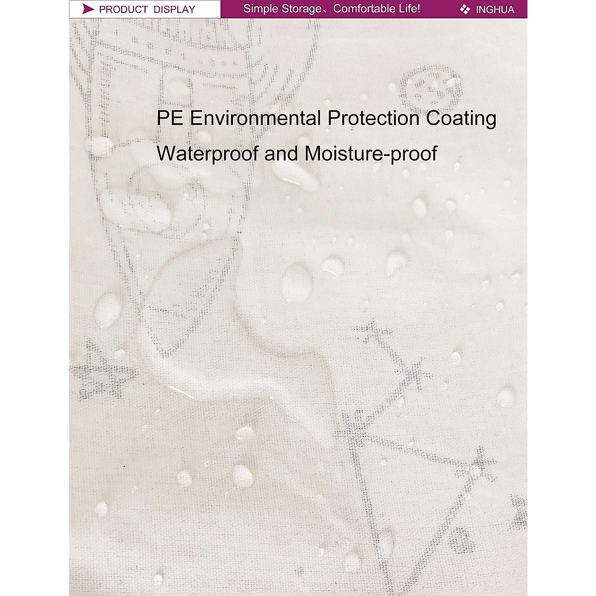 INGHUA Rectangular Storage Basket Fabric Organizer Bin for Toys,Books,Clothes,Gifts,Pets-Perfect for Home,Office,Nursery,Dorm,Shelf(Rec Spaceships)