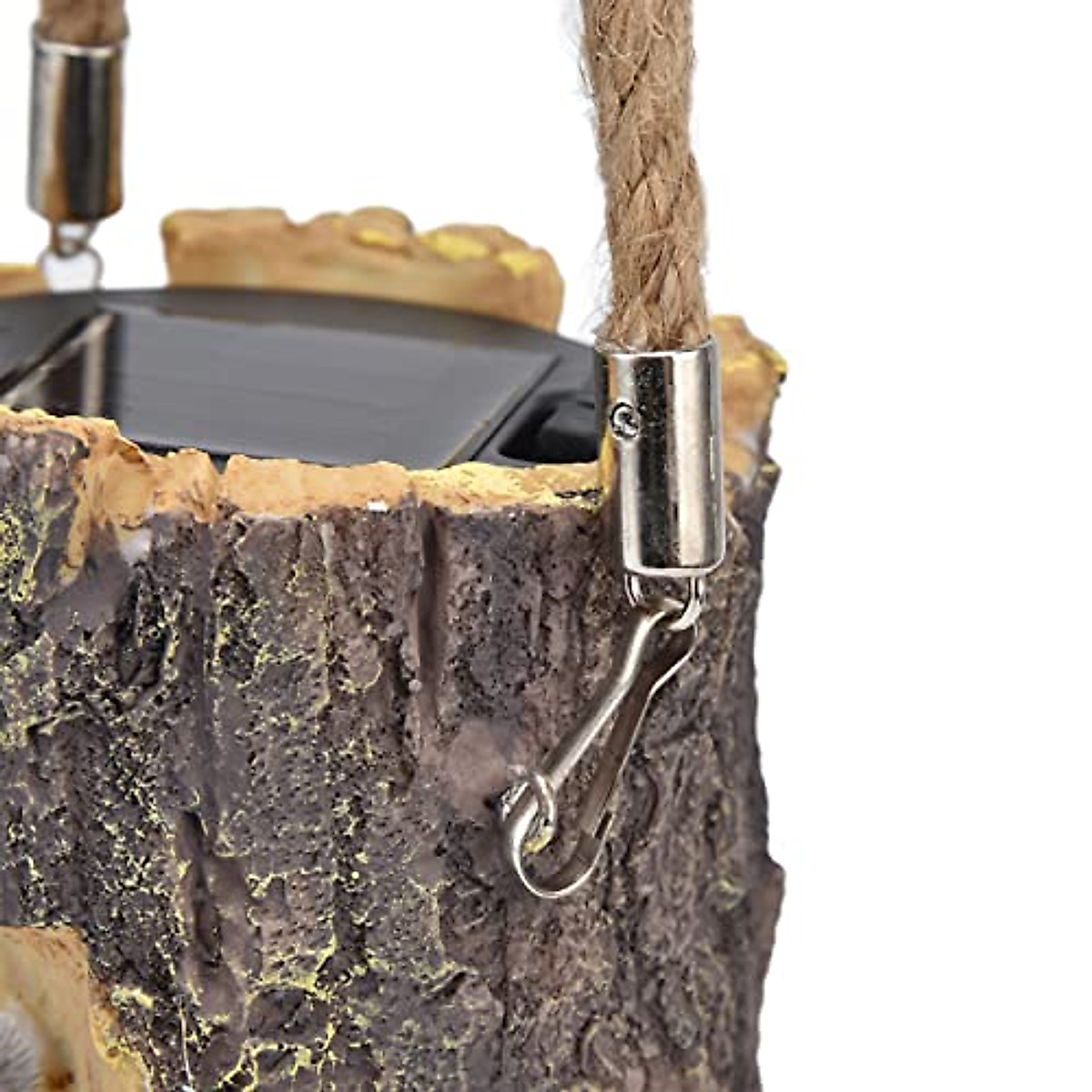 Animal Hanging Solar Lantern Resin with Lanyard LED Garden Light IP67 Waterproof for Courtyard Balcony Patios Stump Decoration Outdoor Camping Lamp