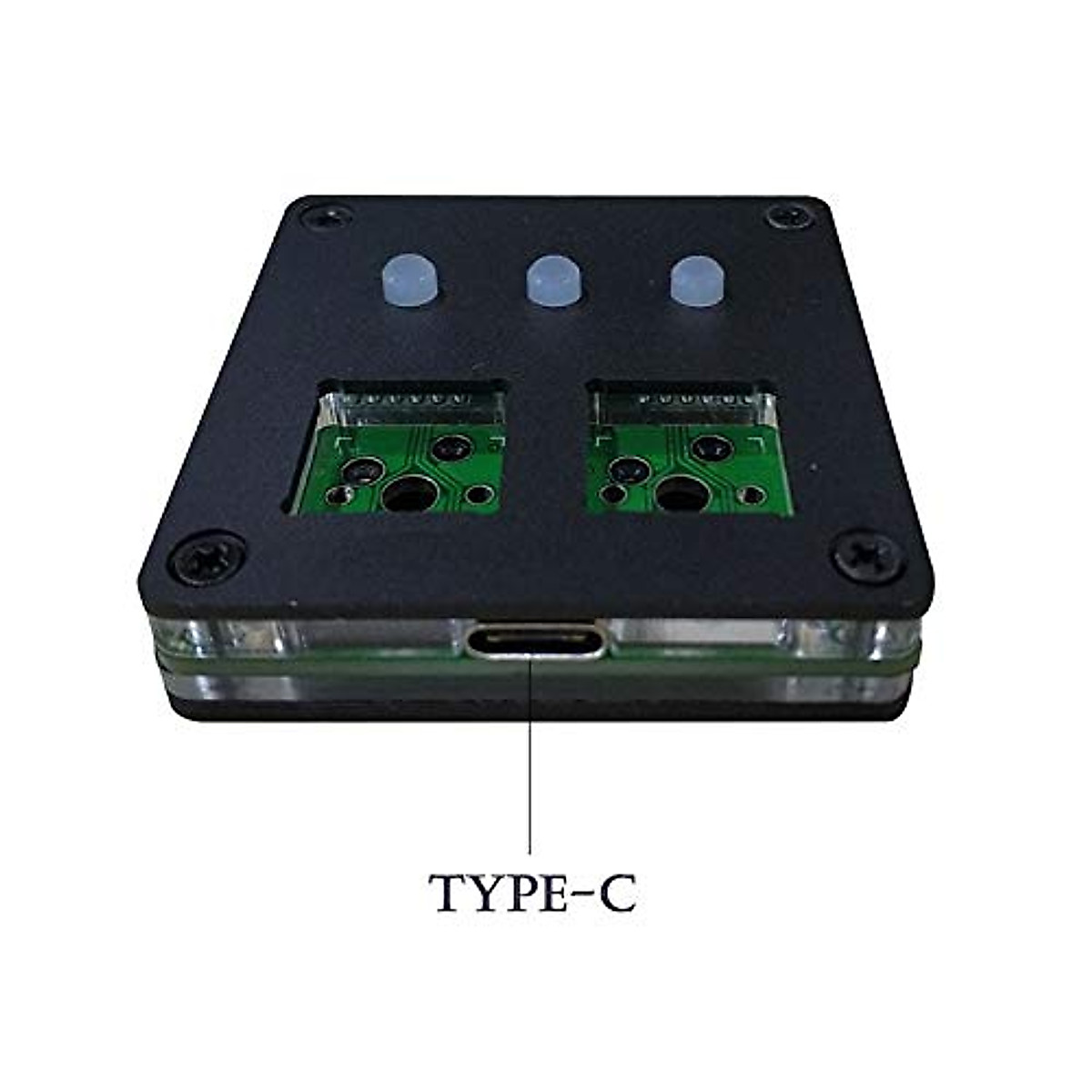 HFSECURITY DIY NONO OSU Keypad Gaming Keyboard Rhythm Games Keypad Hot Swap Programming with Software for V4 PC Android, 5 Key Keyboard USB 2.0 RGB Backlit, Cherry Mechanical Keyboard with Light