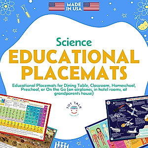 Tot Talk Periodic Table of The Elements Educational Placemat for Kids, Washable, Made in The USA