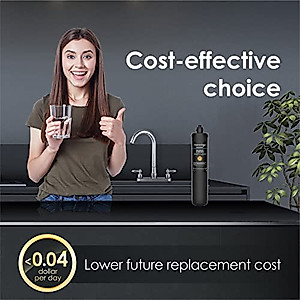 Waterdrop RF15 Replacement Filter Cartridge For 15UA/15UB/15UC Under Sink Water Filter, Reduces PFOA/PFOS, PFAS, Lead, Chlorine, Bad Taste & Odor, NSF/ANSI 42 Certified, 19K Gallons High Capacity