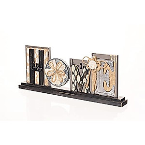 Young's Inc. Wood Block Tabletop Sign - Farmhouse Kitchen Decor - 18” W x 7” H - Rustic Home Decor - Entryway Table Decor