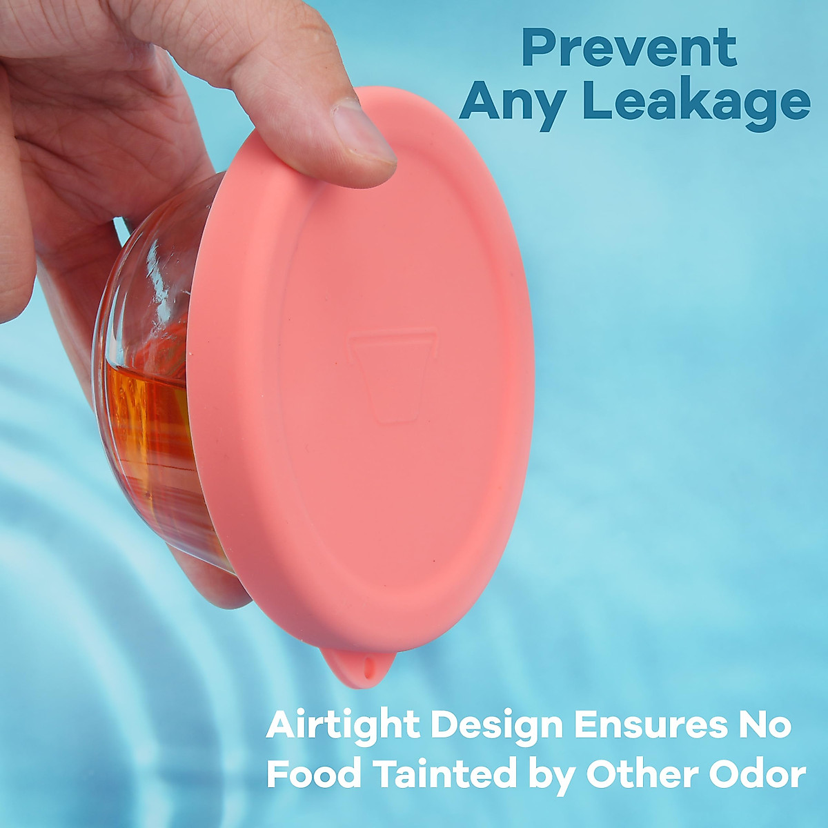 4 PCS Silicone Replacement Lids for Pyrex and Anchor Hocking Glass Custard Cups 6oz, Silicone Lids for Food Storage, Food Cover, Dishwasher Freezer Microwave Safe (Containers NOT Included)