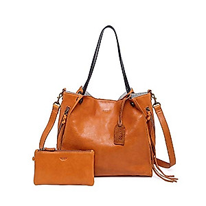 OLD TREND Genuine Leather Daisy Tote Bag (Chestnut)
