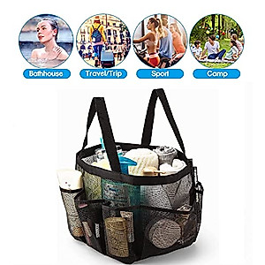 MBVBN Enignic Mesh Shower Caddy Portable for College Dorm Room Essentials, Caddy Organizer, With 8-Pocket Large Capacity For Conditioner, Soap And Other Bathroom Accessories. Camp, Gym, Swim, Beach.