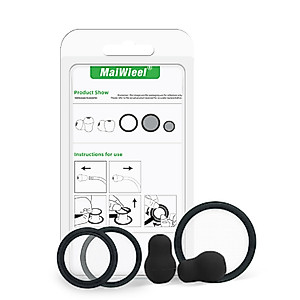 Stethoscope Replacement Parts Diaphragm and Ear Tips Kit, Adult Pediatric Compatible with Littman Cardiology 40016,Replacement for Littmann Classic,for littmann Stethoscope Replacement Parts,Black