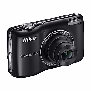 Nikon COOLPIX L26 16.1 MP Digital Camera with 5x Zoom NIKKOR Glass Lens and 3-inch LCD (Black)