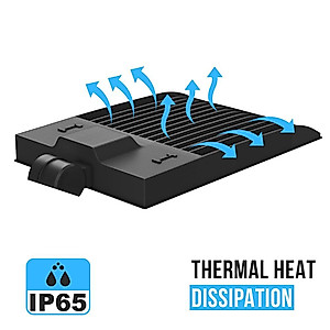LEDMyplace 150W LED Parking Lot Lights, Shoebox Light Adjustable Arm Mount, 5700K Cool White, 120V-277V, 20250 Lumens, IP65 Waterproof, Commercial Area Street Lighting, Garage, Stadium, Warehouse