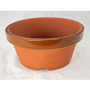 Japanese Tokoname Bonsai Training Pot, Cactus & Succulent Planter with Mesh - 5"x 5"x 2.25"