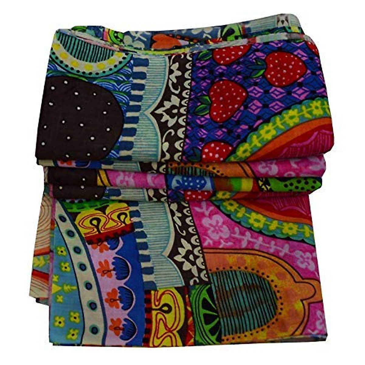 V Vedant Designs Hand Block Printed Indian Natural Cotton Jaipuri Print Sanganeri Kurti Print Fabric by 5 Yard