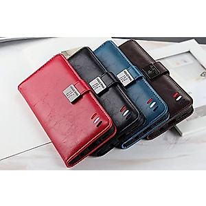 YBROY Case for Motorola ThinkPhone, Magnetic Flip Leather Premium Wallet Phone Case, with Card Slot and Folding Stand, Case Cover for Motorola ThinkPhone.(Red)