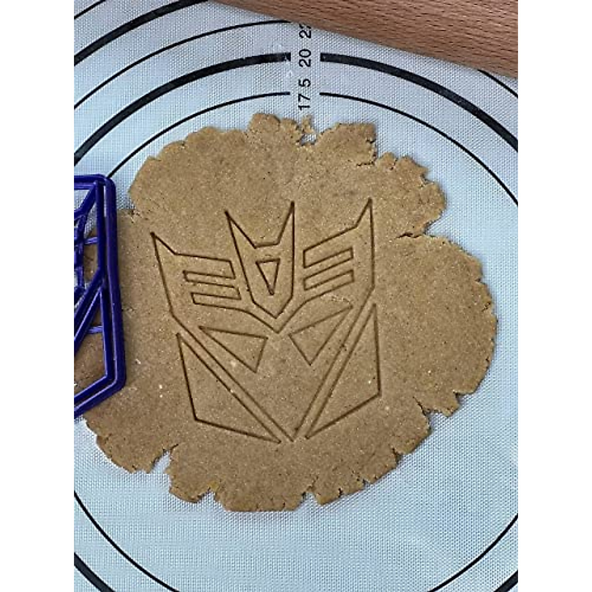 Set of 2 Autobots Decepticons Logo Cookie Cutters & Molds 3.5” inches Produced by 3D Kitchen Art