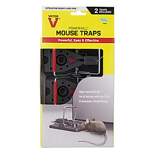 Victor M392 Power-Kill Easy Set Mouse Trap - 2 Reusable Mouse Traps