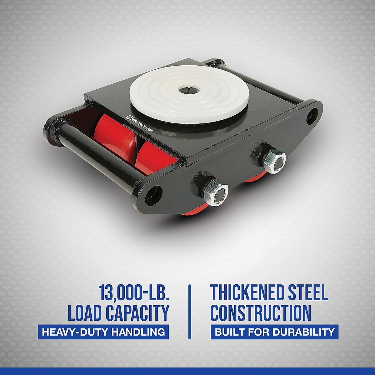 Strongway Machinery Mover with 360° Rotation, 13,000-Lb. Capacity, 4 Rollers, Model# CRA-6