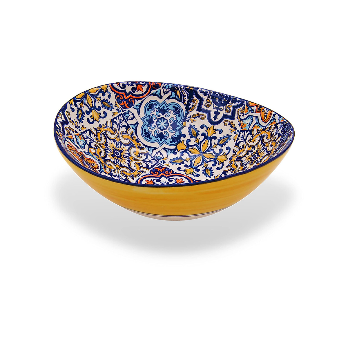 Portuguese Pottery Alcobaça Ceramic Side Dish Serving Bowl - Set of 2