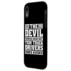 iPhone XR Tow Truck Operator Towing Thin Yellow - Tow Truck Driver Case