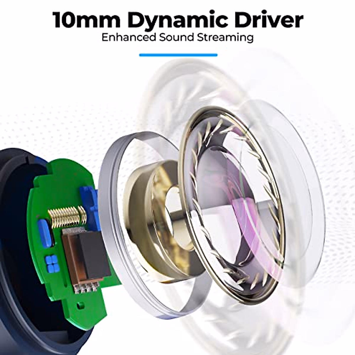 Digdiy Wireless Earbuds Hybrid Active Noise Cancelling, D11 ANC Wireless Earphones, Bluetooth 5.2 in-Ear Detection Headphones, Transparency Mode, ENC Clear Calls, 28H Battery Wireless Charging, IPX6