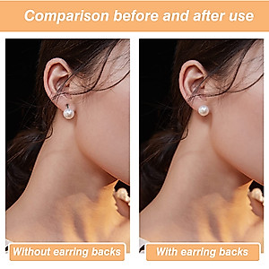 TOAOB 600pcs Silicone Earring Backs for Studs 8 Styles Clear Hypoallergenic Rubber Earrings Safety Back Stopper Replacement for Fish Hook Earring Studs Hoops