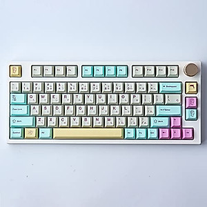 PBT Keycaps Custom Keycaps Cherry Profile 166 Keys 6.25u 7u Spacebar Dye-Sublimation Japanese Keycaps Cute Keycaps for Cherry Gateron MX Switches Mechanical Keyboards (Analog Dreams)