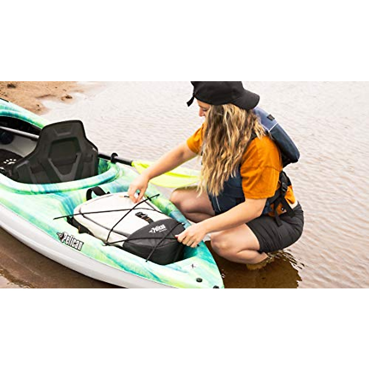 Pelican Sport - ExoChill - Cooler Bag - Fit in Most Tank Wells - Removable Shoulder Strap and Handles On Each Side - More Storage Compartement - PS3012-00, Black/Grey, 18.701 in