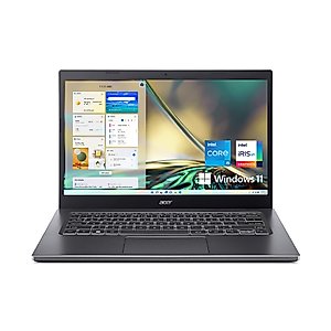 Acer Aspire 5 A514-55-545G Slim Laptop | 14.0" Full HD IPS Display | 12th Gen Intel Core i5-1235U | 8GB DDR4 | 512GB NVMe Gen 4 SSD | 802.11ax Wi-Fi 6E | Thunderbolt 4 | Backlit Keyboard | Win 11 Home